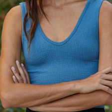 Ribbed V-Neck Tank Top – Creative Touch Boutique
