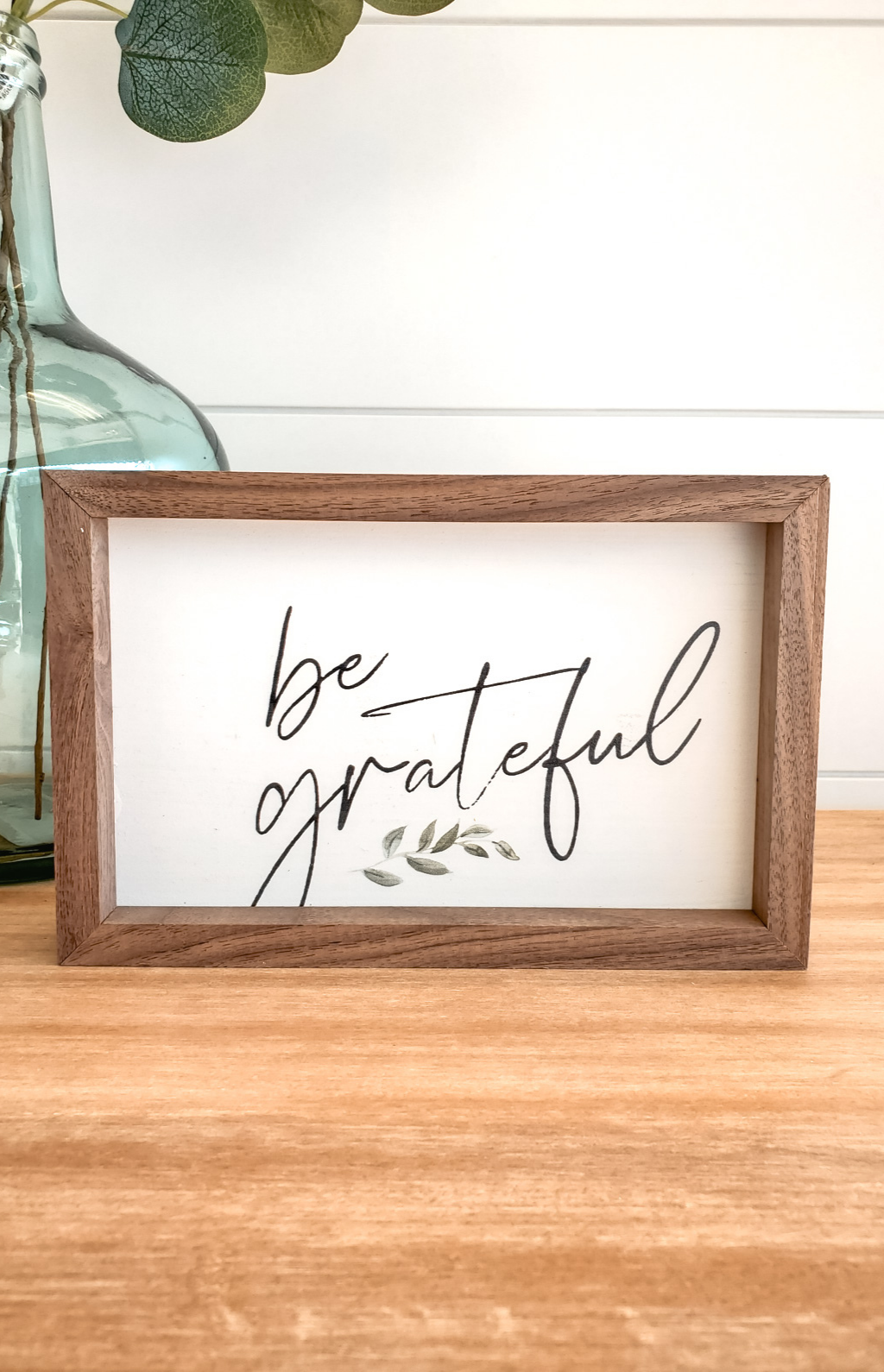 Be Grateful Greenery Sign – Creative Touch Boutique